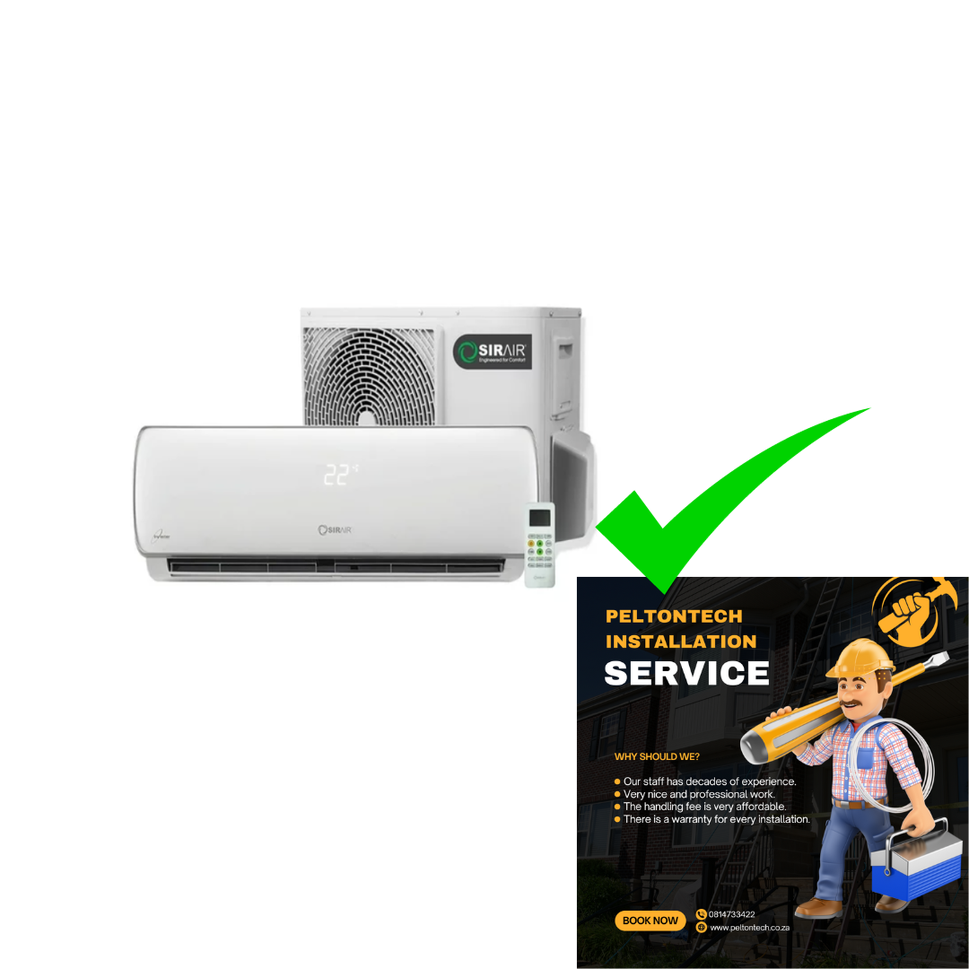 18000 Btu Mirror Aux Midwall Split Unit Airconditioner - Complete Set