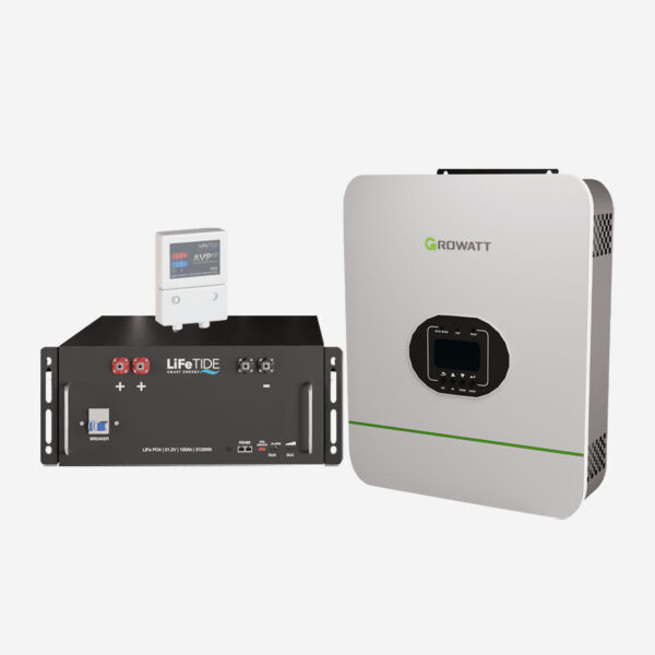 3kW Growatt Load Shedding Kit | 2560Wh LiFePO4 Battery