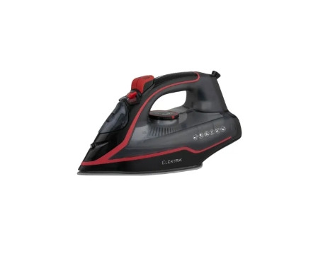 Elektra Ceramic Steam Iron 2600w - Black Red