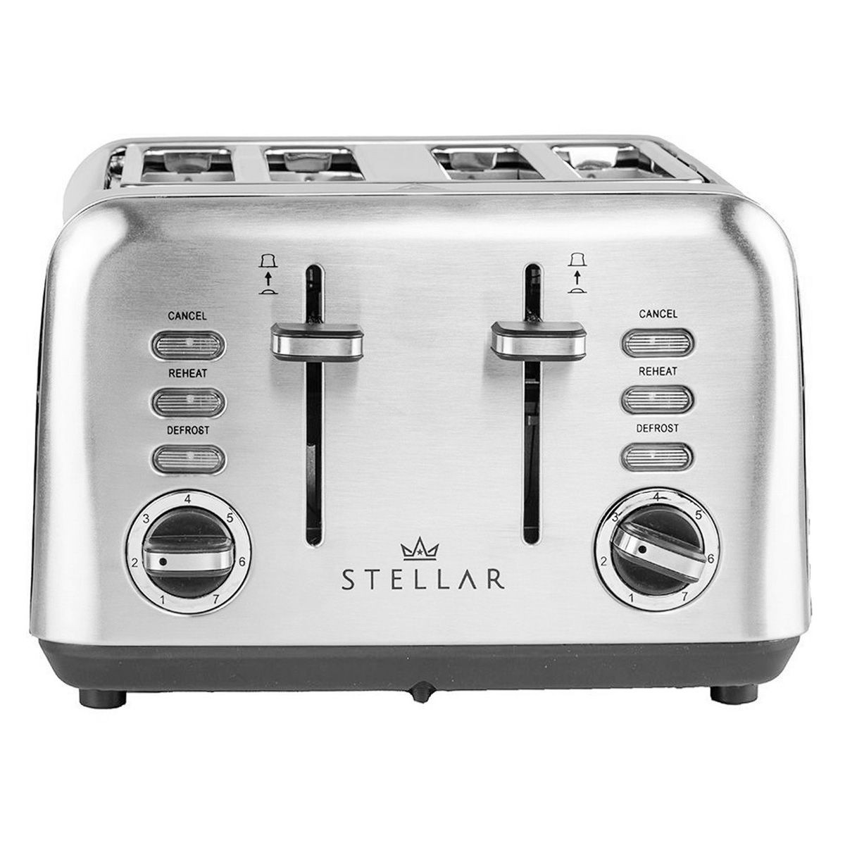 Stellar Stainless Steel 4 Slice Toaster 1850 W